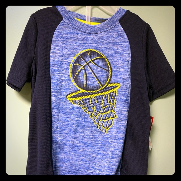 Kidgets | Shirts & Tops | 3 For Boys Blue And Yellow Basketball Top ...